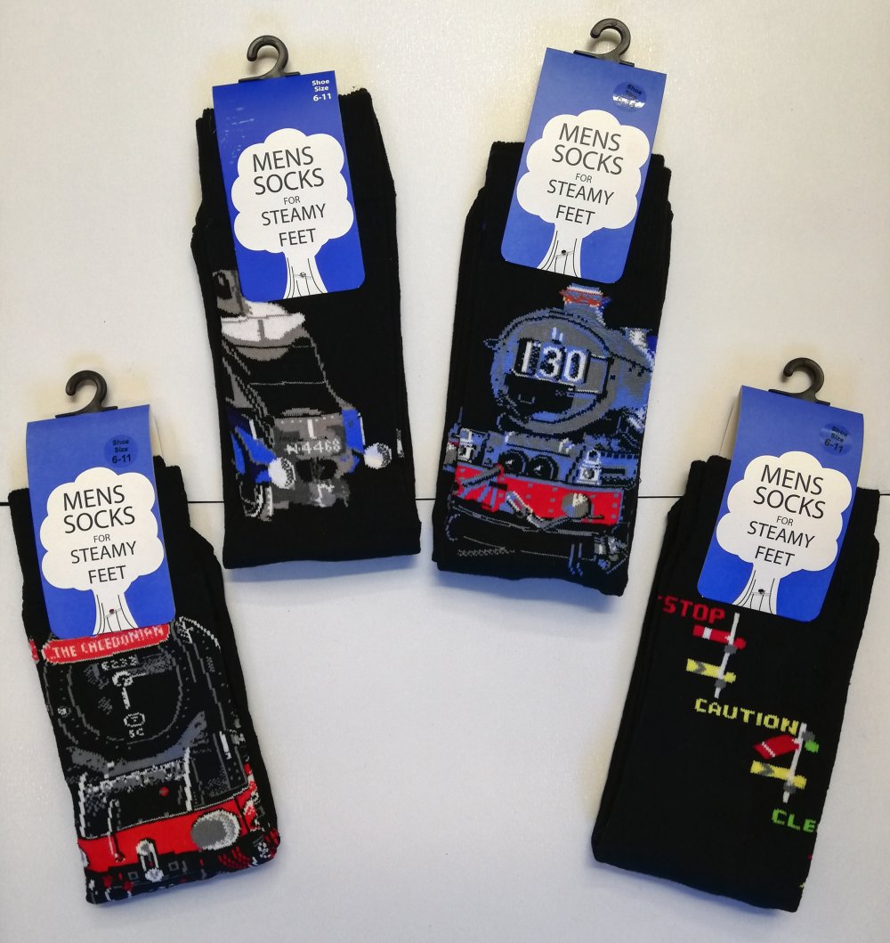 Railway :: Clothing :: Train Socks Adults Size 6-11: Four Assorted Designs