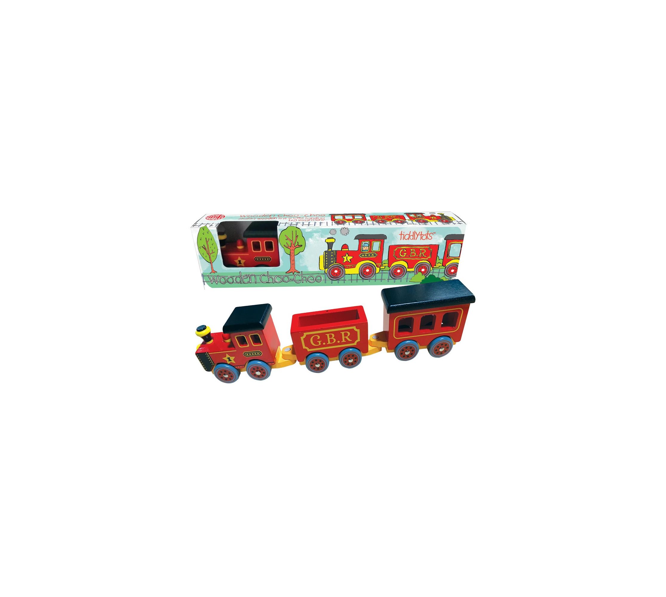 Railway :: Wooden Toys & Gifts :: Wooden Choo-Choo Train in Printed Box ...